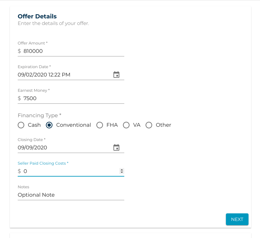 How to Submit an Offer
