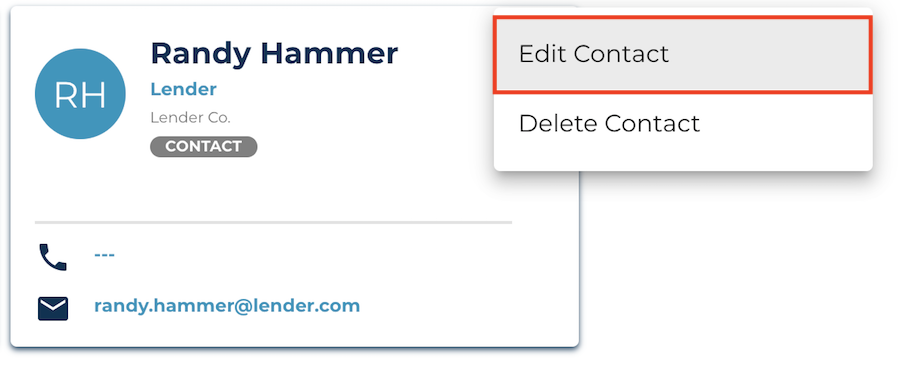 How to Edit a Contact